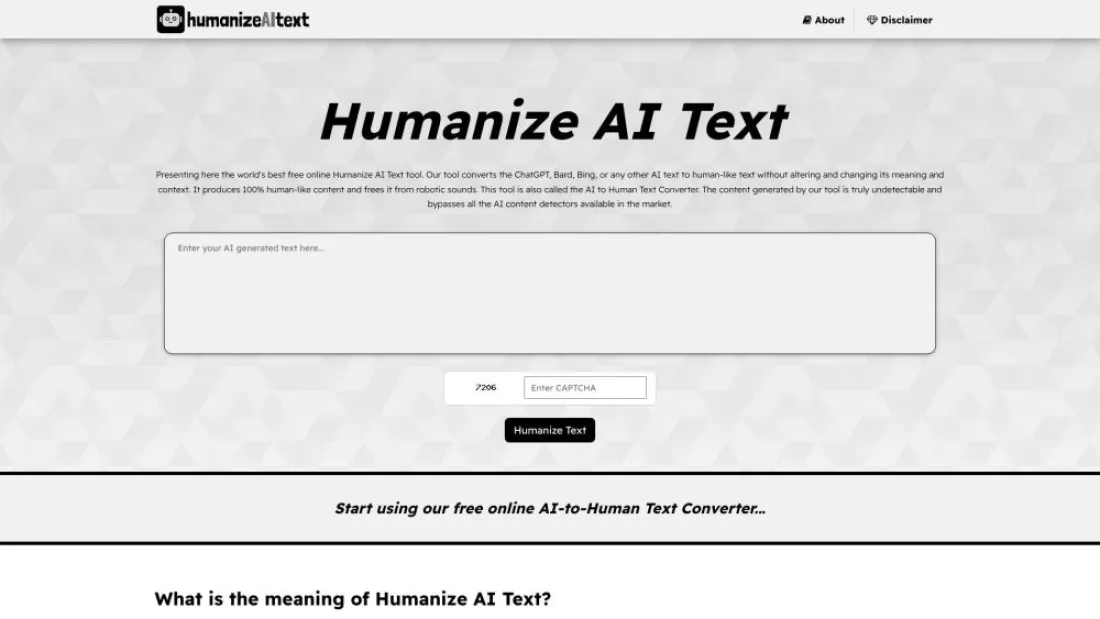 Humanize AI Text - Review, Use Cases, Features, FAQ, Traffic